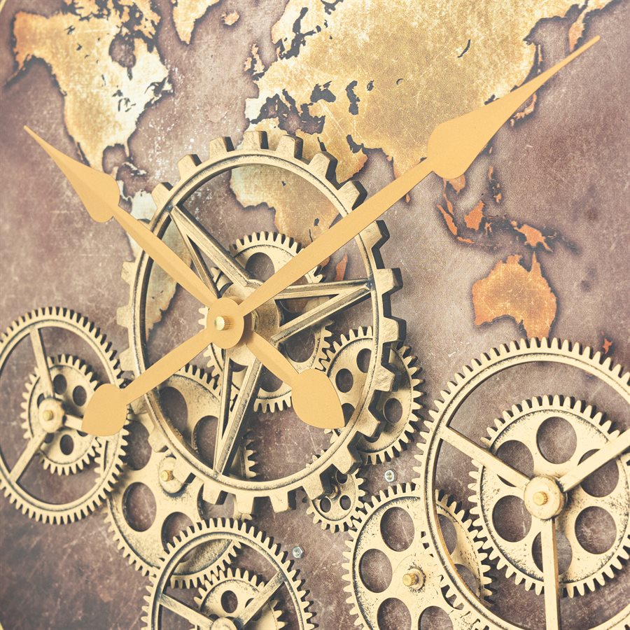 World Gear Clock