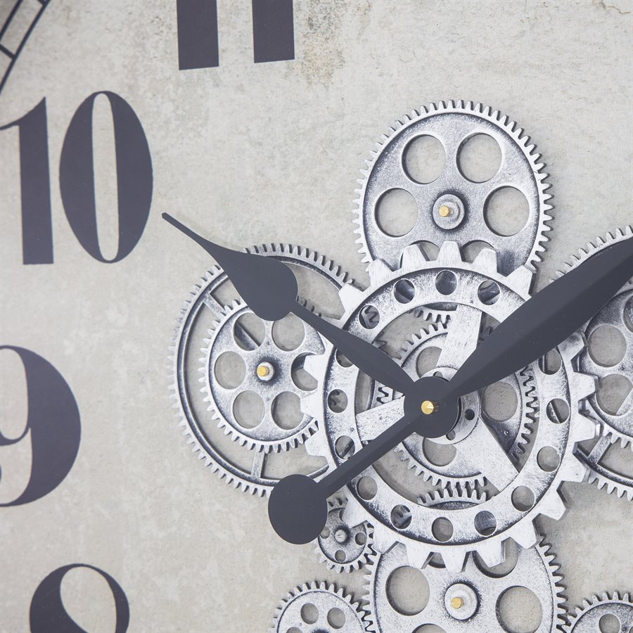 Industrial Bronze Gear Clock