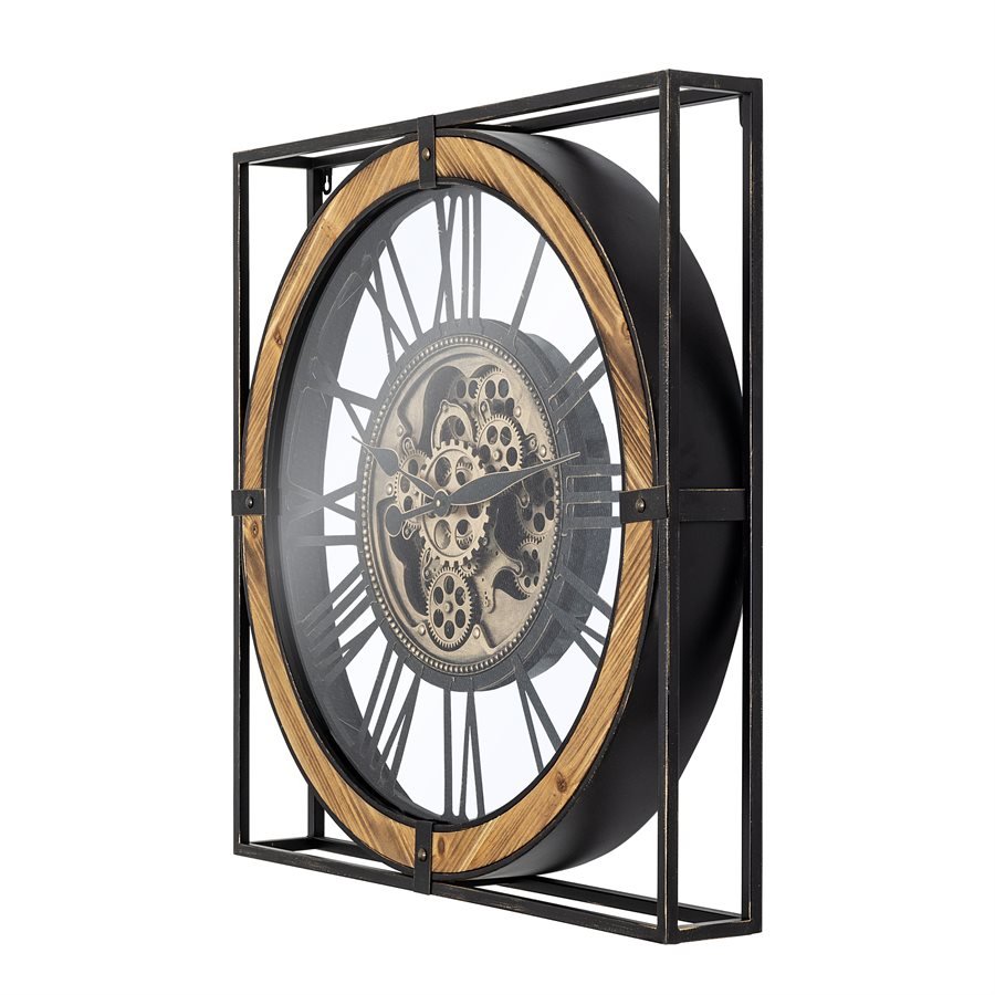 Iron Framed Gear Clock
