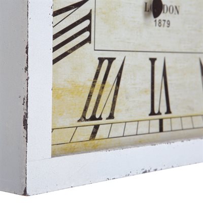 Square Wooden Wall Clock